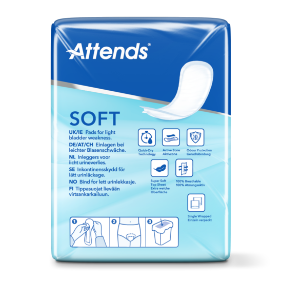 Inkontinensskydd Attends Soft 2 Normal 12st/fp